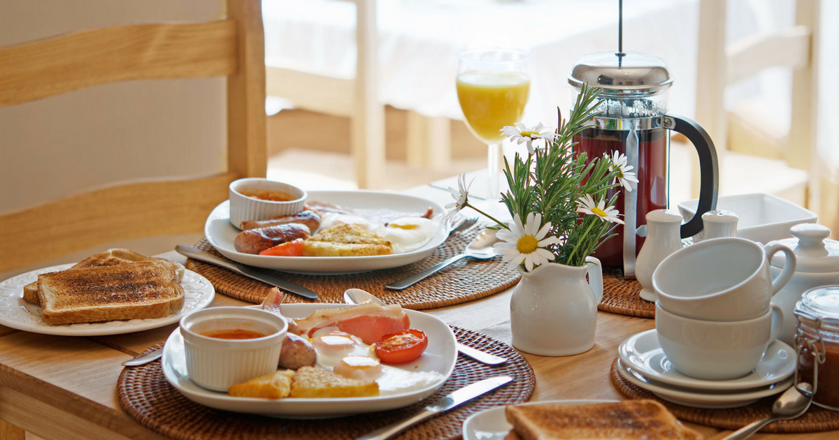 Traditional B&B Hereford - Breakfast the most important meal of the day.